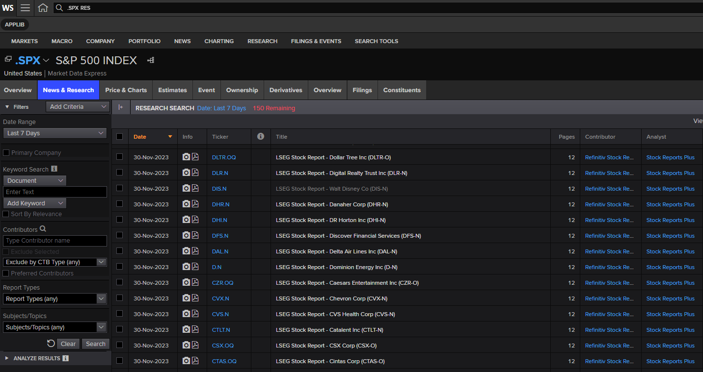 Register for Refinitiv Database December Classes | The David Lam ...